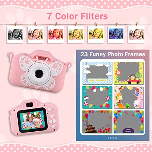 mewmewcat Digital Camera for X7 Mini Camera Camera Digital Camera 1080P Video Camera for 20MP Dual Lens 2.0 Inch IPS Screen Built-in Battery Cute Photo Frames Interesting Games w