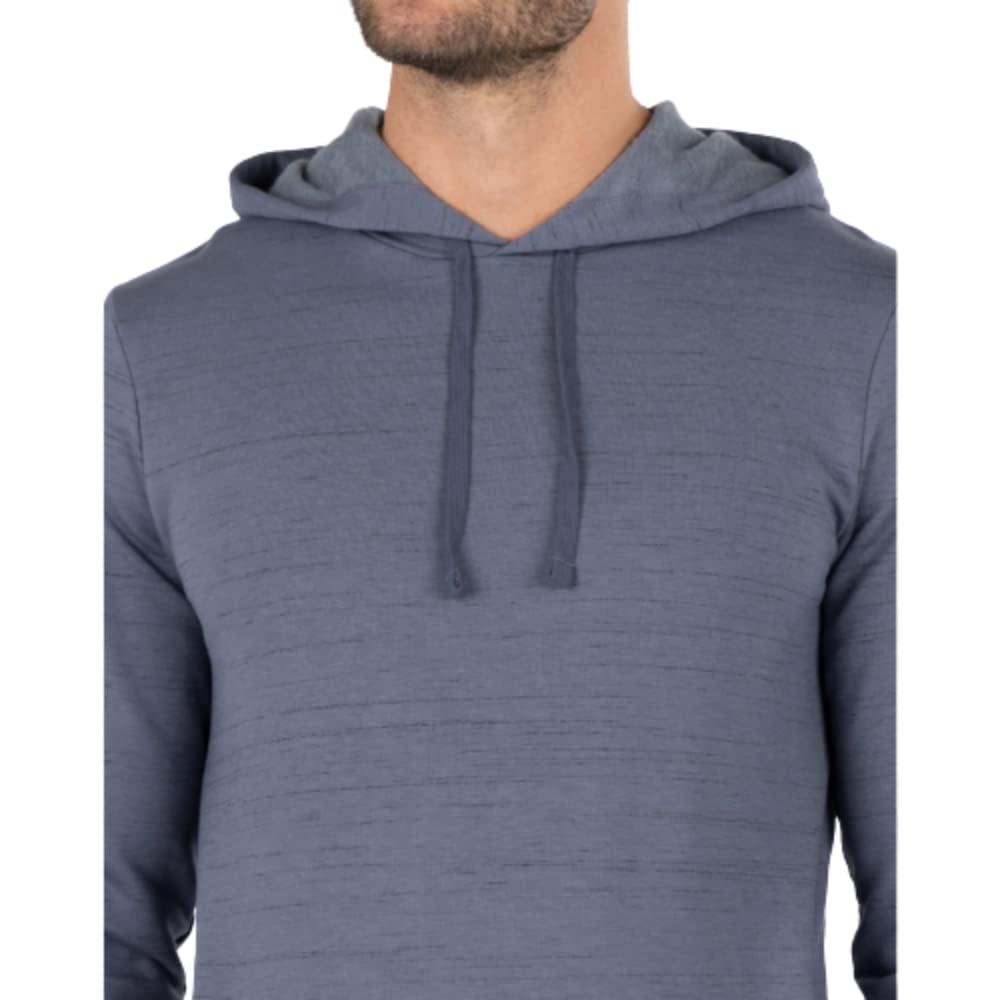 TravisMathew Mens Cloud Slub Golf Hoodie - Vintage Indigo L