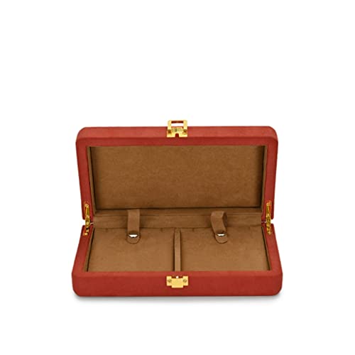 ZSEDP Multi-function Velvet Ring Display Box with Microfiber Jewelry Organizer Case for Pendant Bracelet ( Color : D , Size : 20.5*11.5*5.5cm )