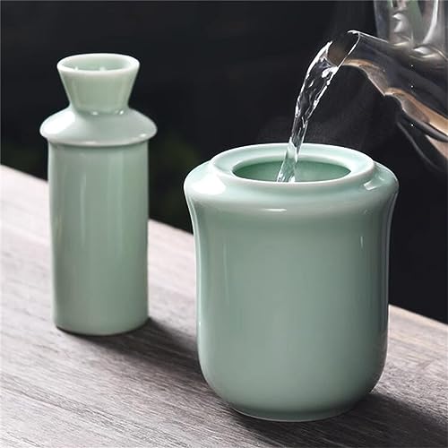 MMLLZEL Yellow Wine White Wine Glass Hot Warm Wine Pot Warm Wine Ware Household Ceramic Chinese Antique Wine Set