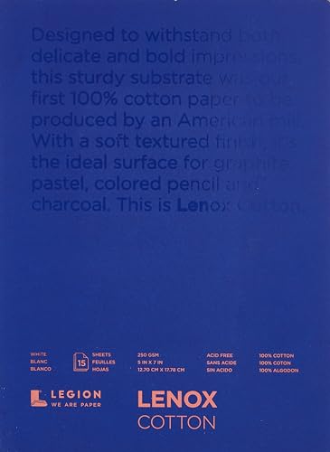 Legion Lenox 100 Pad , 5 X 7 Inches, Off-White, 15 Sheets
