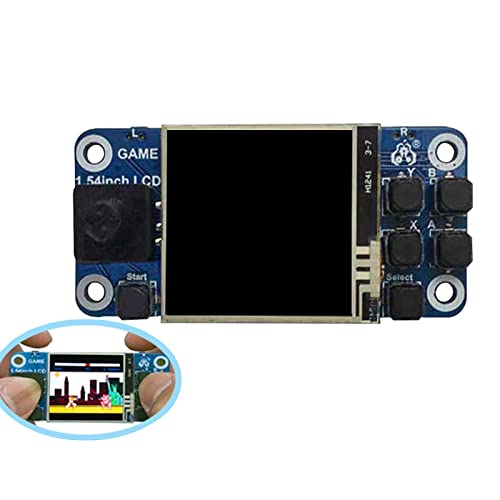 Yuisle 1.54in LCD Display Screen Board 240X240Pixels Console Expansion Module for 4B/3B+/3B/Zero2W Mini Game Console Expansion Module