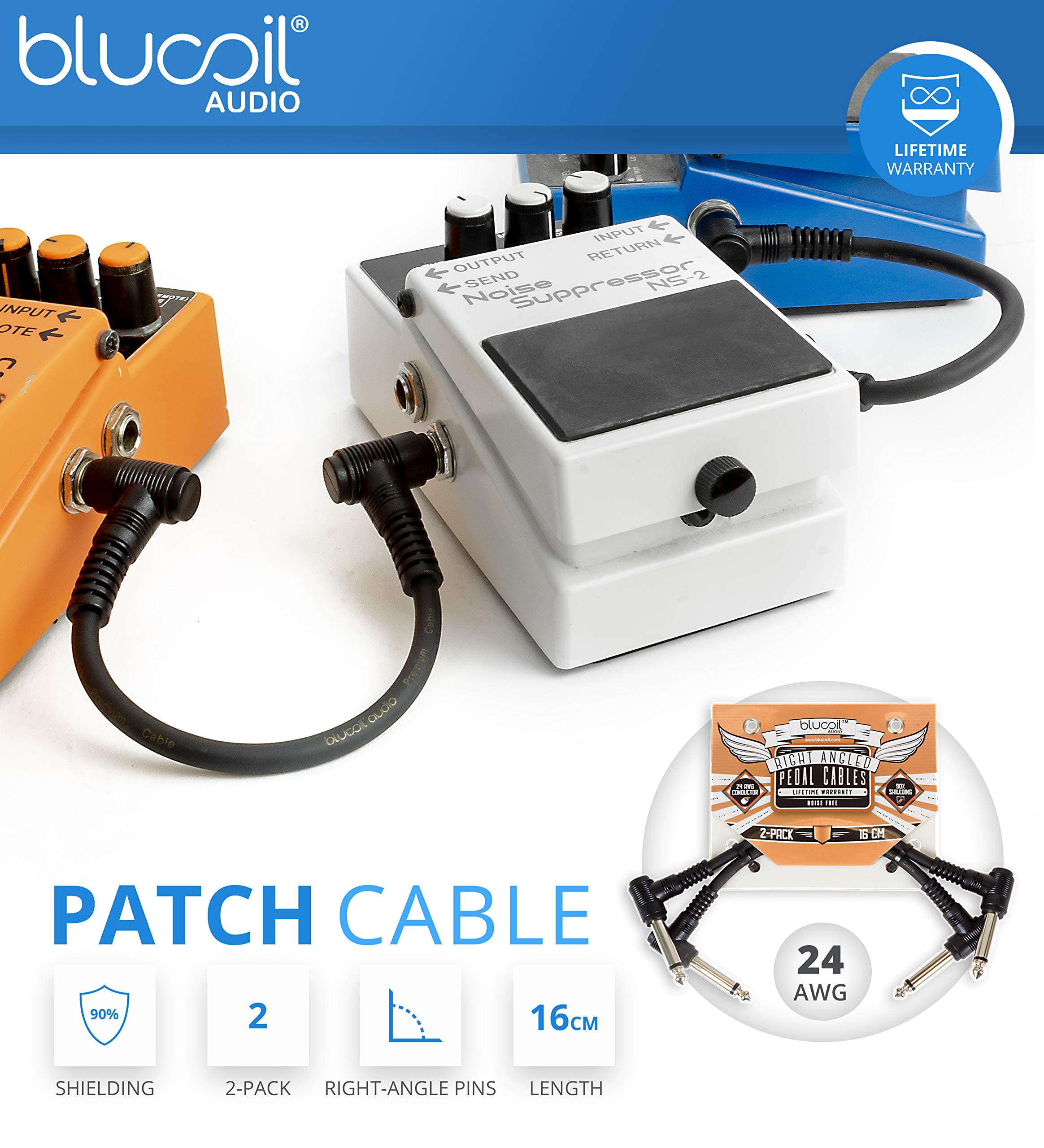 Orange Amps Crush 35RT 35W 1x10 Guitar Combo Amplifier (Orange) Bundle with Blucoil 10-FT Straight Instrument Cable (1/4in), 2-Pack of Pedal Patch Cables, and 4-Pack of Celluloid Guitar Picks