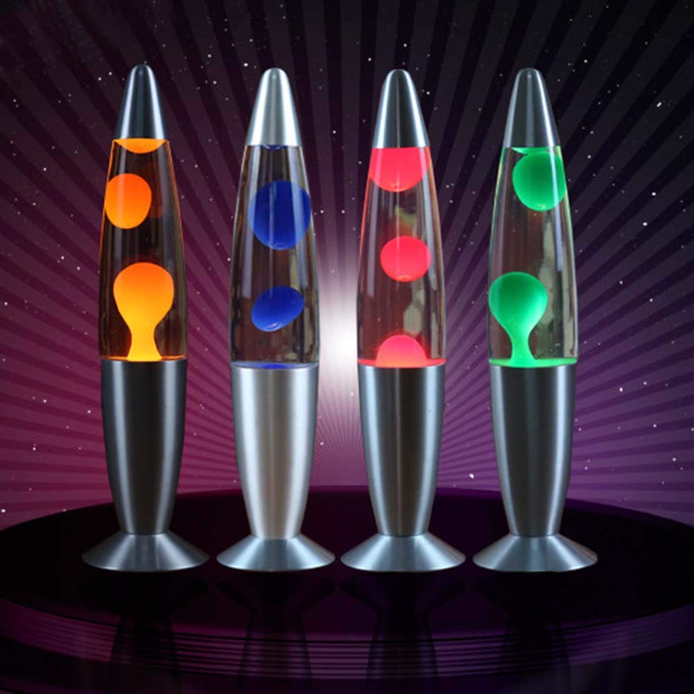 Mobestech Metal Bottom Wax Light Colorful Bedside Night Light Table Lamp Creative Night Light Bedside Lamp for Bedroom Living Room with US Plug