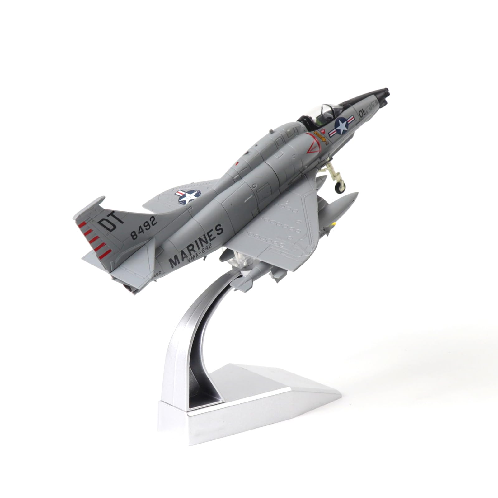 NUOTIE 1/72 A-4 Skyhawk Attack Pre-Build Diecast Metal Aircraft Model Kits U.S. Marine Corps Replica Military for Display Collection or GiftοΌVMA-242 1st MawοΌ