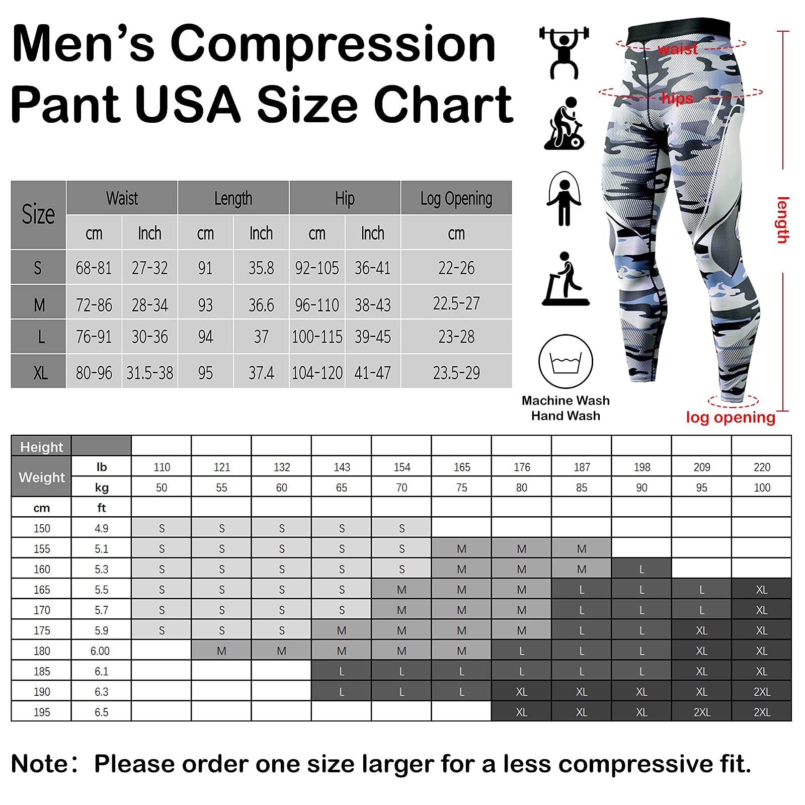 OEBLD Compression Pants Men UV Blocking Running Tights 1 or 2 Pack Gym Yoga Leggings for Athletic Workout