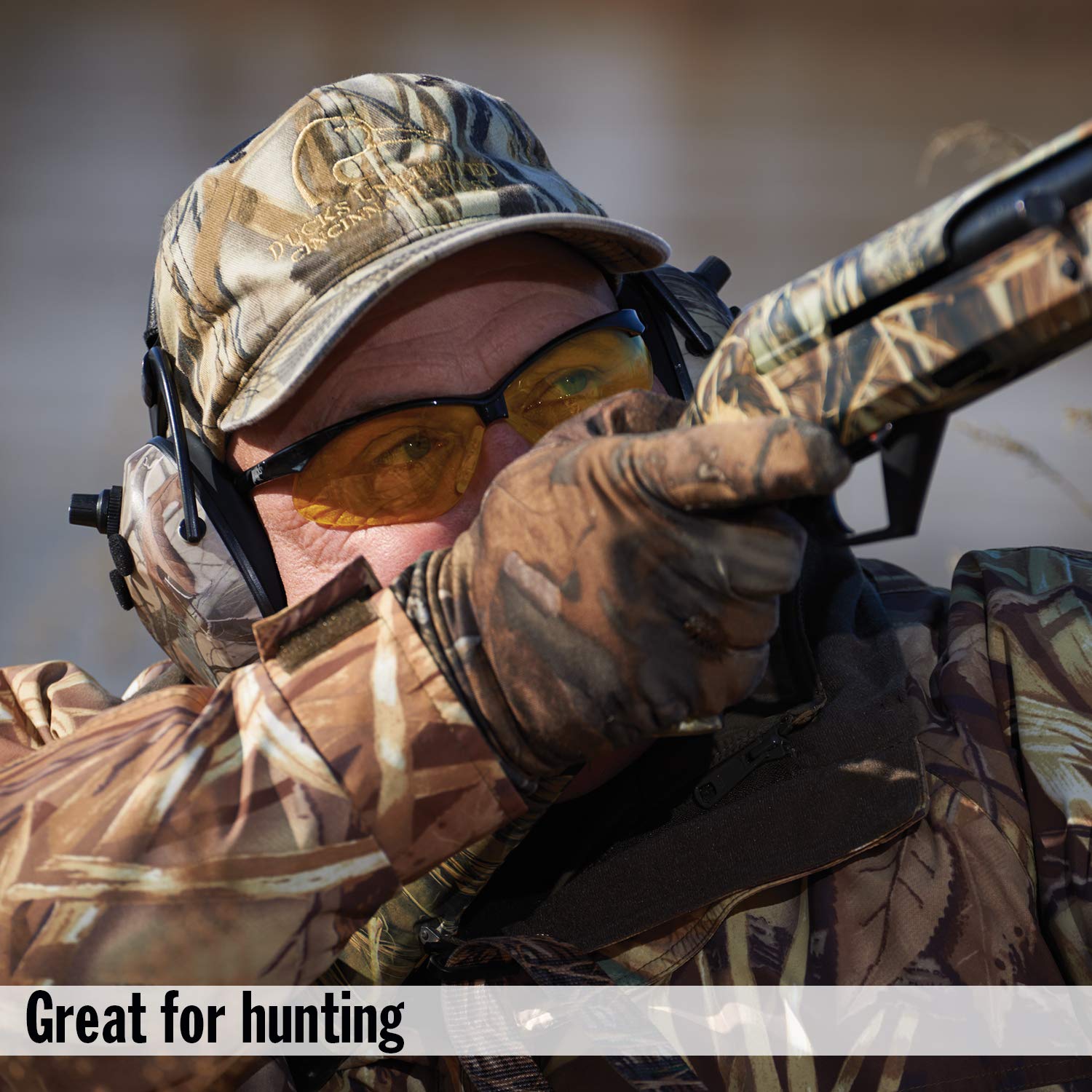 Mack's Live Fire Electronic Shooting Earmuffs – Comfortable, Low Profile Hearing Enhancement and Hearing Protection for Shooters