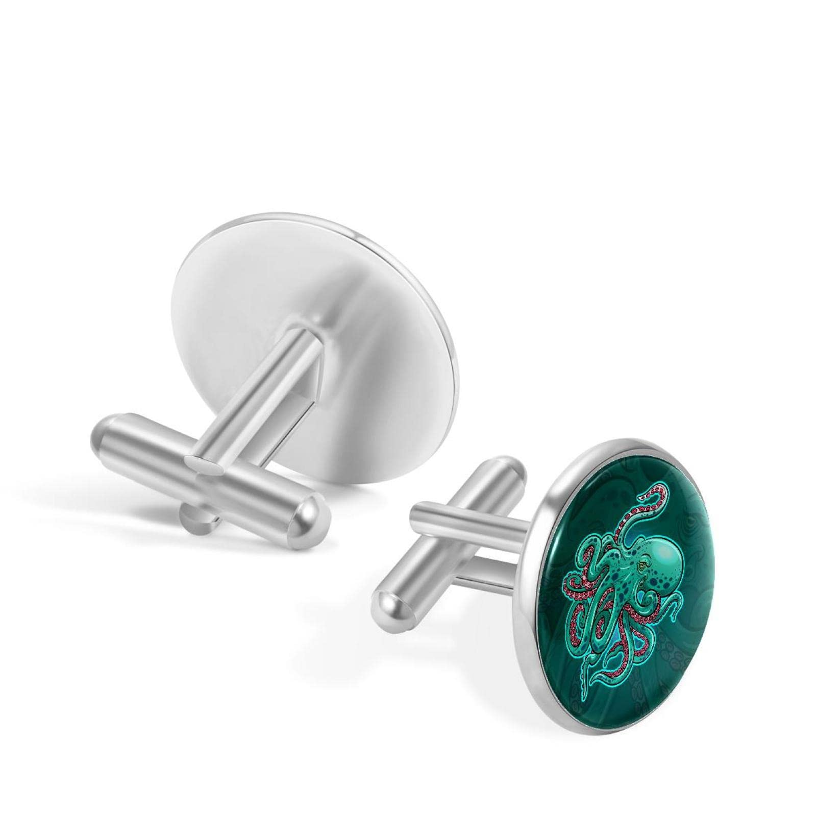 Sea Turtles, Cufflinks and Studs Set for Tuxedo Shirts Business Wedding (Multiple Colors9)