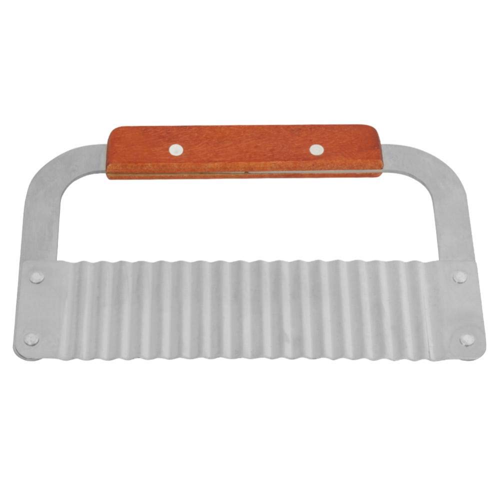 Soap Cutter, Hardwood Handle Wavy Slicer Cutter Vegetable Soap Molds Crinkle Slicer Cutter Cutting Tool for Kitchen