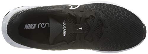 NIKE Women's Running Shoe, Black White Dk Smoke Grey, 6.5