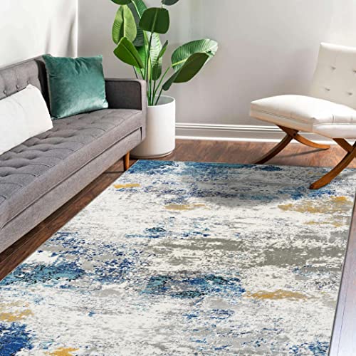 LUXE WEAVERS Victoria Collection Multi 6x9 Abstract Area Rug