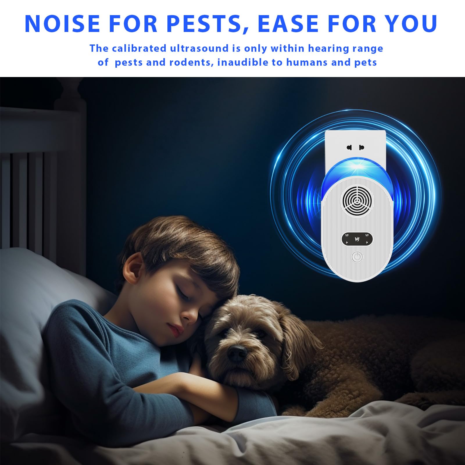 Ultrasonic Pest & Mouse Repeller 6 Packs, 2024 Ugraded Indoor Pest Control, Ultrasonic Pest Repellent, Indoor Pest Control for Home, Kitchen, Office, Hotel, Warehouse