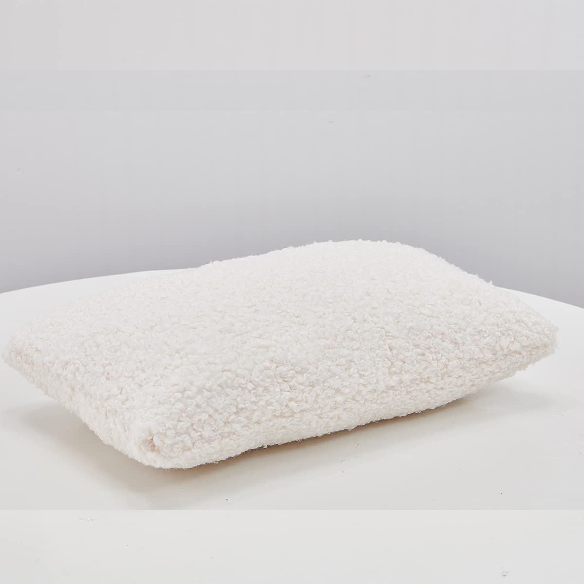 LUXMOD Pillow (Pillow Inner) 17.72 * 13.78in Solid Rustic Farmhouse Decorative Throw Pillow Covers Square Cushion Case for Home Sofa Couch Decoration (17.72 * 13.78)