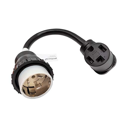 Parkworld 61049 Shore Power Generator 50A to Dryer 30A Adapter Power Cord SS2-50P to 14-30R, 1.5FT