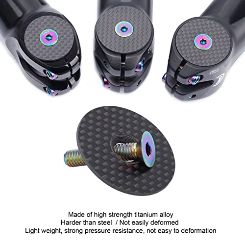 Pinsofy Headset Top Protection Multifunctional Carbon High Strength Titanium Alloy Stem for Road Bike