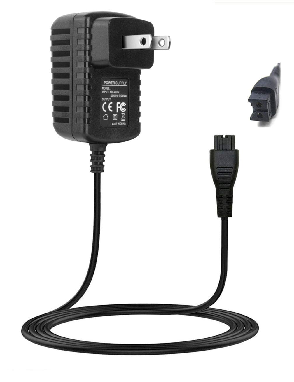 TEVSINPO 5.4V Power Cord for Panasonic 3 4 5 Shaver Electric Blade Charger for ES-LV65-S ES-LA93-K ES-RT51-S ES-LA63-S ES-LV95-S Power Charger Replacement Power Cord Supply for Panasonic Razor