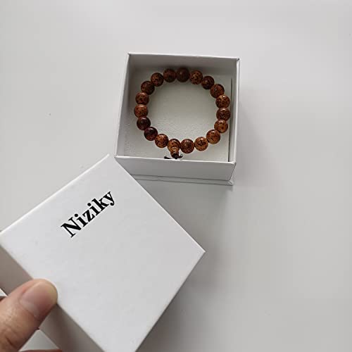 Niziky-Wooden bead bracelets, Beads Buddhist Prayer Bracelet Link Wrist Necklace Chain Beads