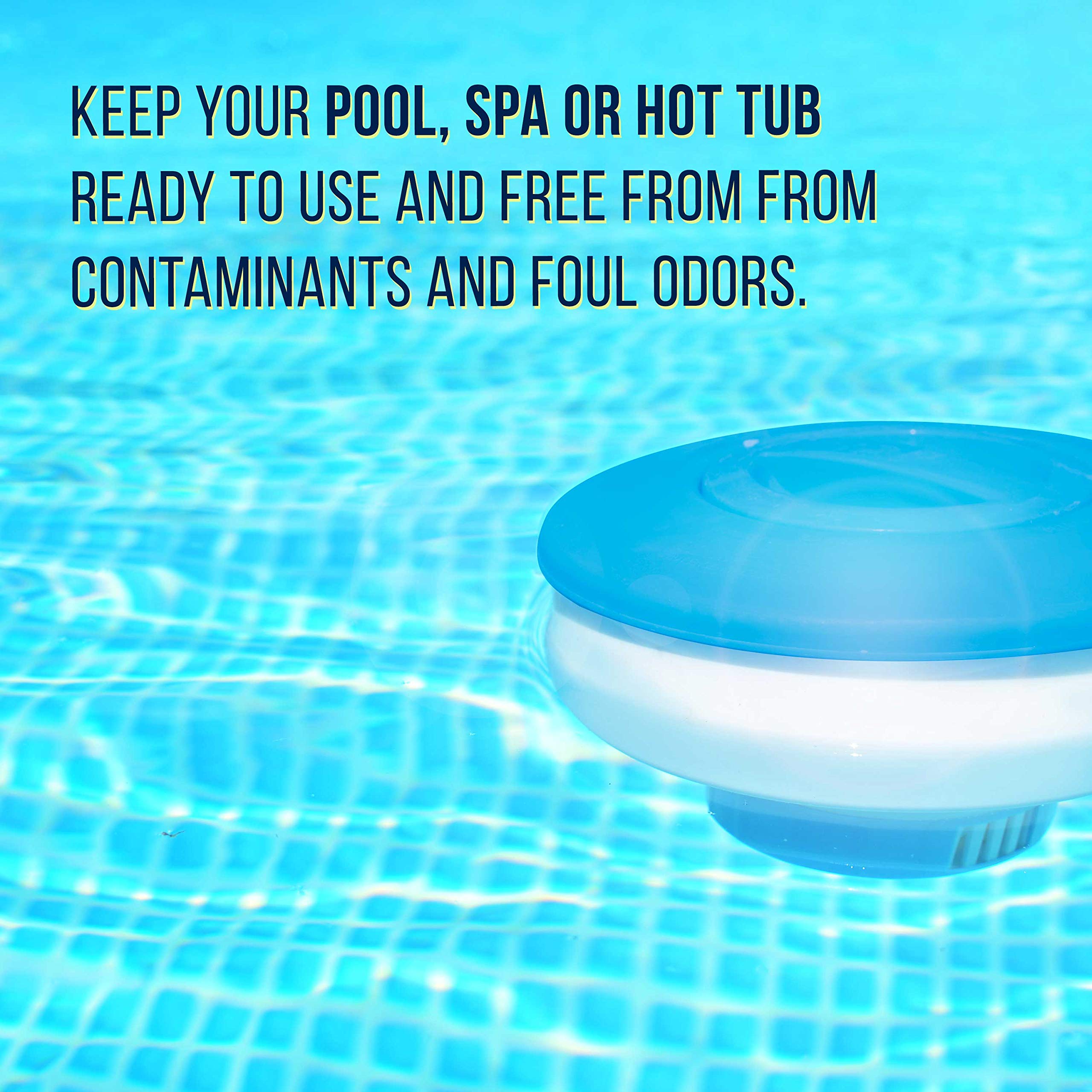 U.S. Pool Supply Pool Floating Collapsible Chlorine 3" Tablet Chemical Dispenser, 7" Diameter Floater- Adjustable Balanced Chemical Delivery