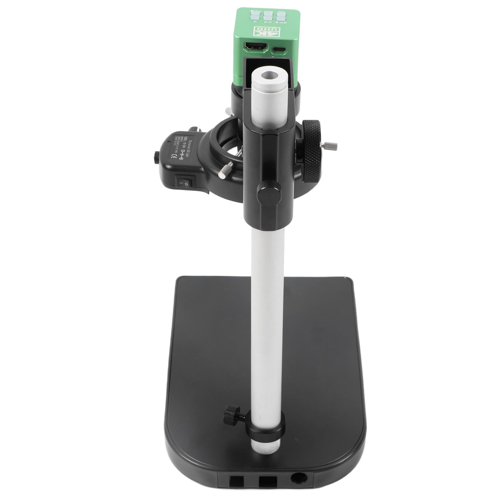 Microscope Digital Camera, IR Remote Control Multi Interfaces Digital USB Microscope Imager with Light for Industry Lab