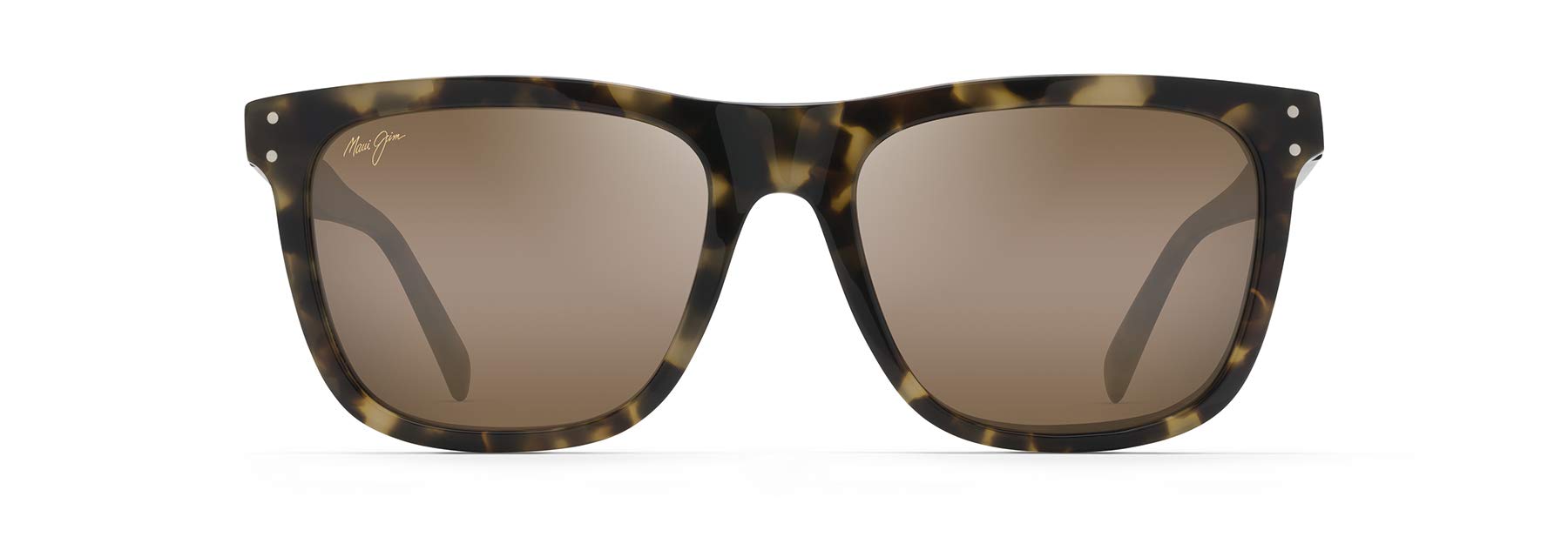 Maui Jim Men's and Women's Velzyland Polarized Classic Sunglasses, Olive Tortoise/HCL® Bronze, Medium