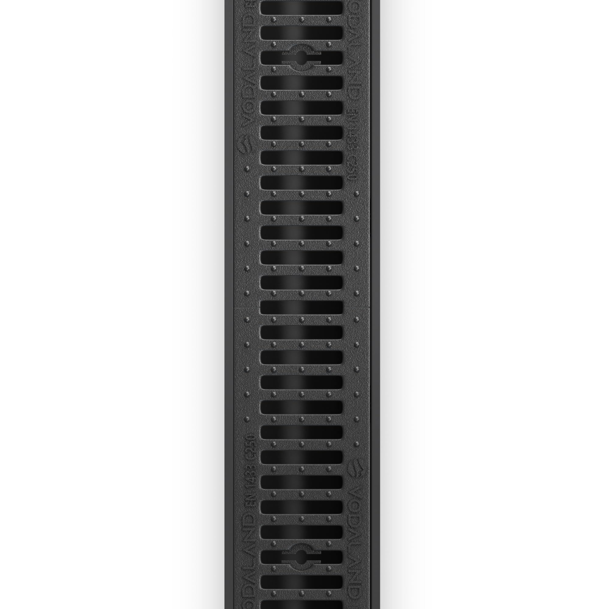 Vodaland - 4 inch Trench Drain cast Iron Package Slotted 8" Depth - PC8040