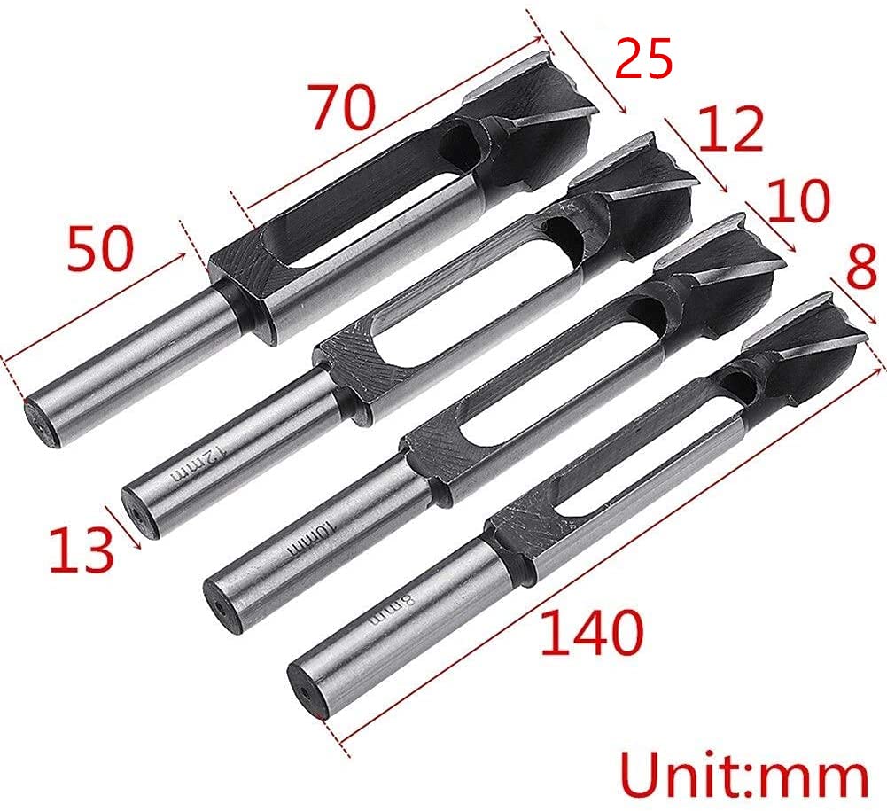 Wood Hole Cutter Dowels and Plug Drill Woodworking Cutter Tools (10mm)