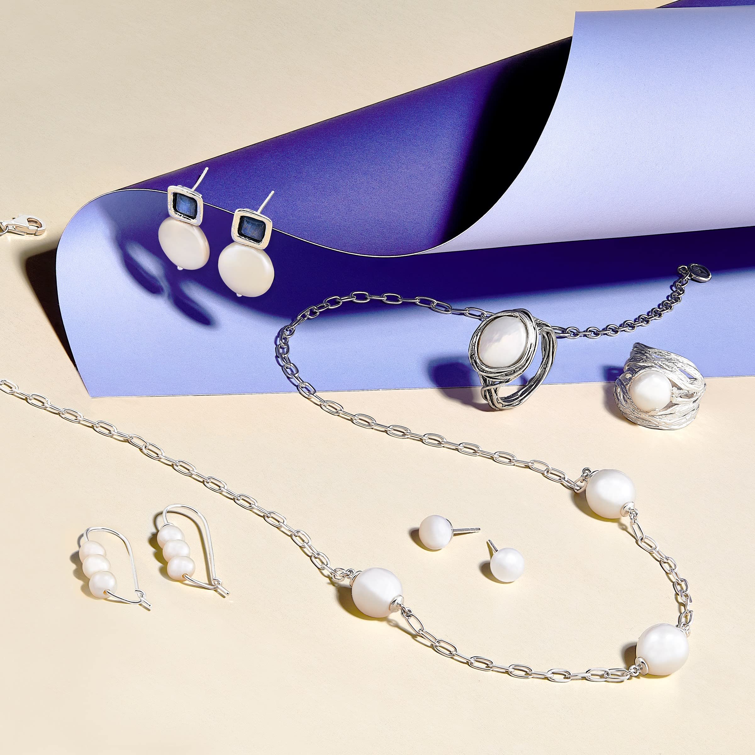Silpada 'Dots of Joy' Freshwater Cultured Pearl Drop Earrings in Sterling Silver