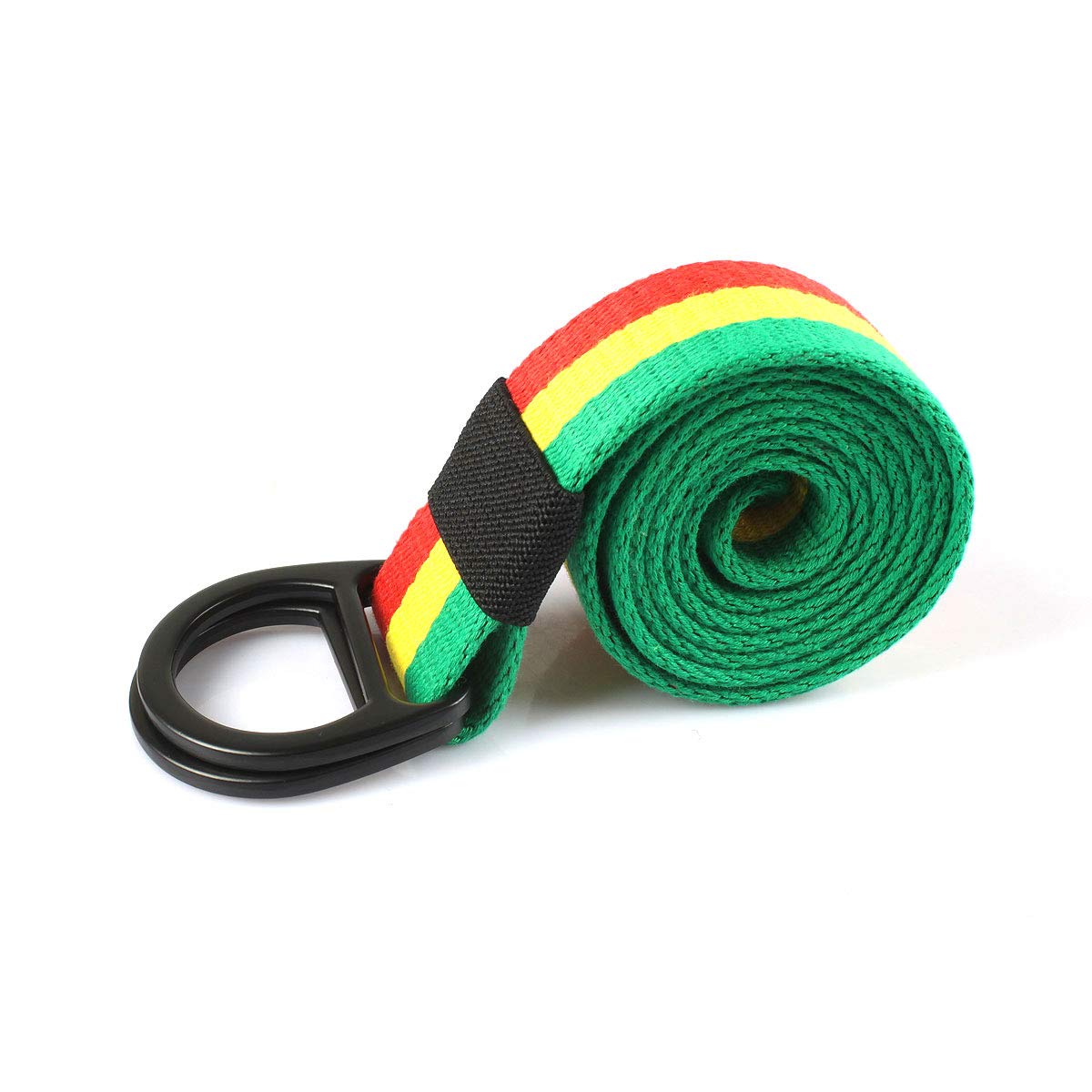Rasta Jamaican RGY Canvas Belt with Styilish Buckle Canvas (Metal-1, One Size)