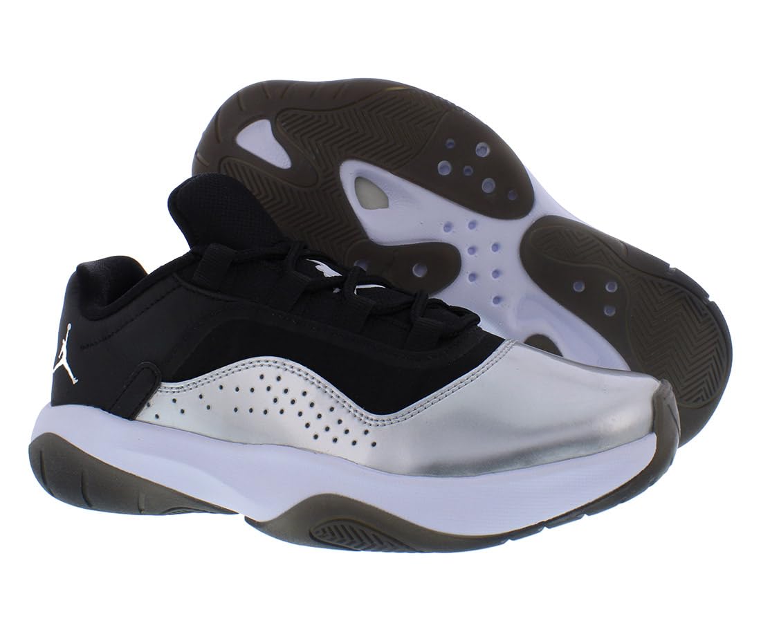 Nike Womens Air Jordan 11 CMFT Low Trainers DV2629 Sneakers Shoes (UK 5 US 7.5 EU 38.5, Black Metallic Silver White 001)