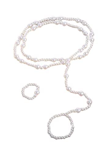 MauSong Pearl Barefoot Sandal Foot Jewelry Anklet Bracelet Ankle Chain, 1 Pieces