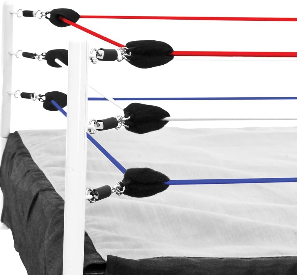 Ring Ropes for SMALL Wrestling Action Figure Rings (Red, White & Blue)
