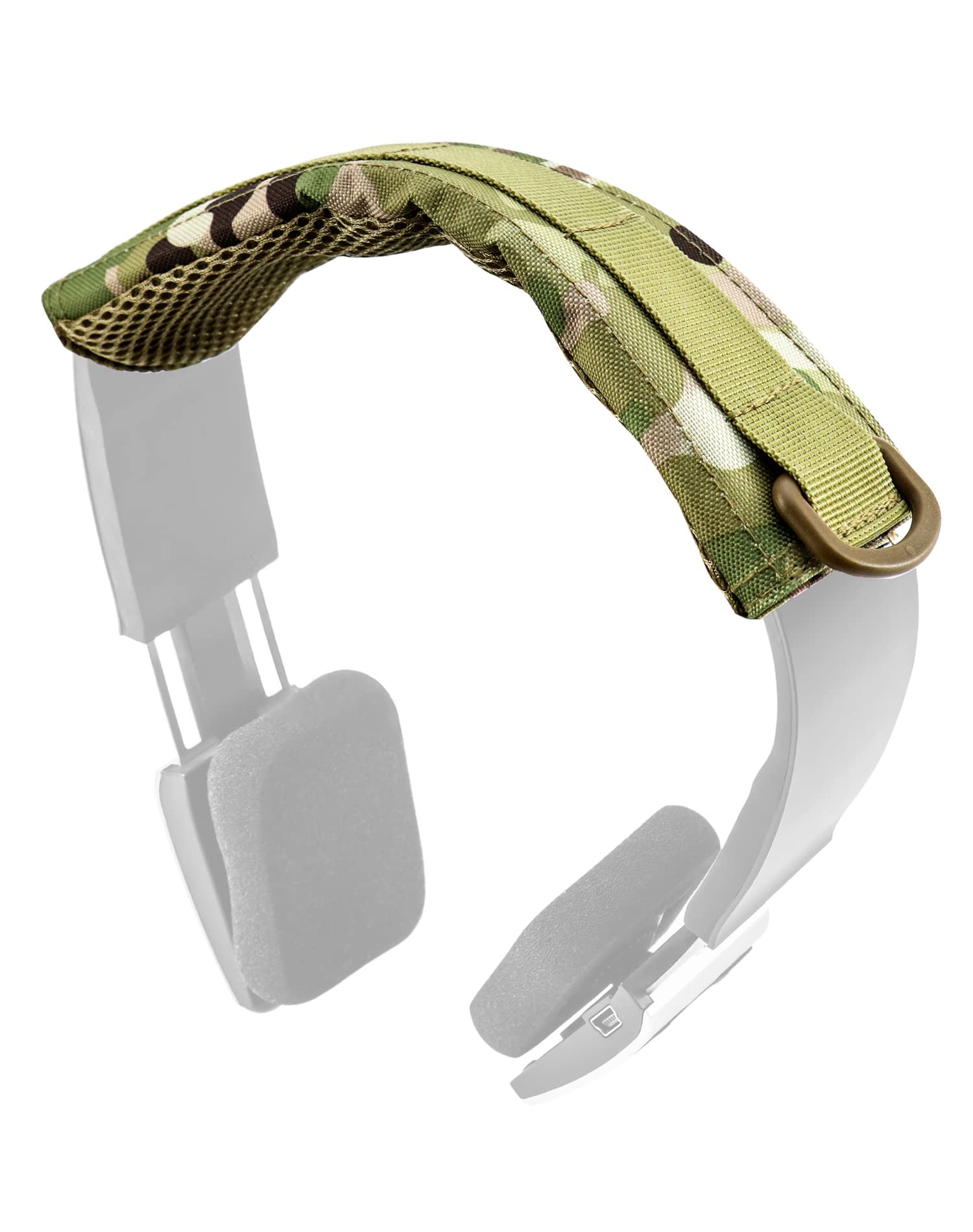 QWORK Tactical Headset Cover, Headband Advanced Modular Headset Cover suitable for all Universal Tactical Earcups Hook and Loop