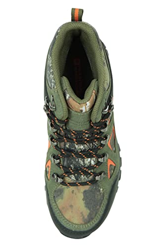 Mountain Warehouse Waterproof Kids Boots - Breathable Hiking Shoes Khaki Kids Shoe Size 1 US