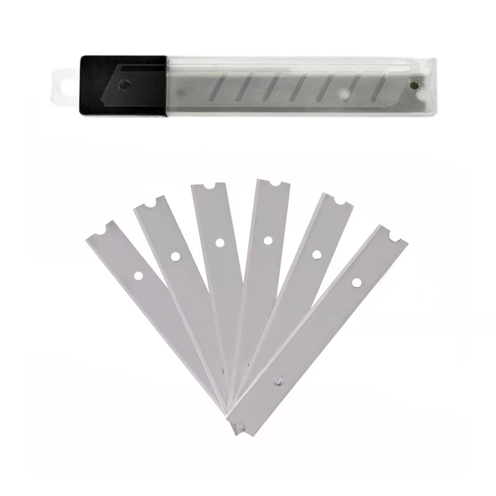 wanguan 10PCS Scraper Steel Razor Blades 4 inch Scraper Blades Replacement Utility Razor Blades Made of Durable Industrial-Grade Steel