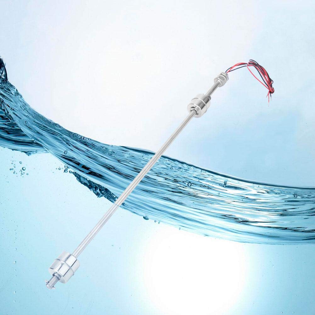 Liquid Level Sensor, DC 0-110V Large Size Stainless Steel Double Ball Switch Water Level Controller Sensor Switch for Water ,Pool,Sink,Fish ,etc(400mm)