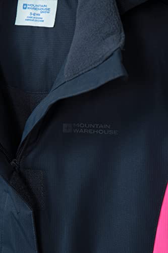 Mountain Warehouse Honey Kids Ski Jacket, Boys & Girls Snow Coat Indigo 5-6 Years