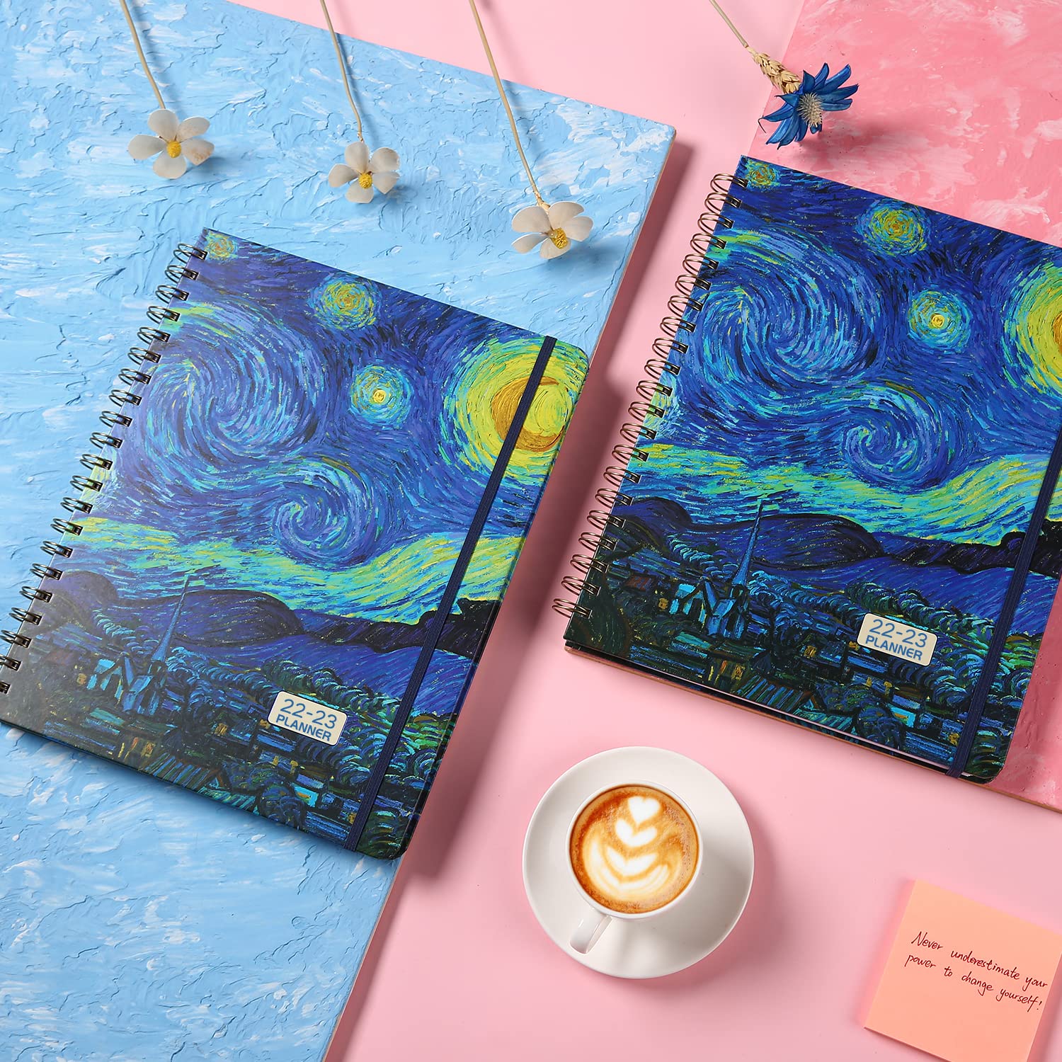 Planner 2022-2023 - Weekly & Monthly Planner 2022-2023, Jul 2022 - Jun 2023, 8.5" x 6.4", Flexible Cover, Strong Twin-Wire Binding, Premium Paper, 12 Monthly Tabs, Inner Pocket, Elastic Closure