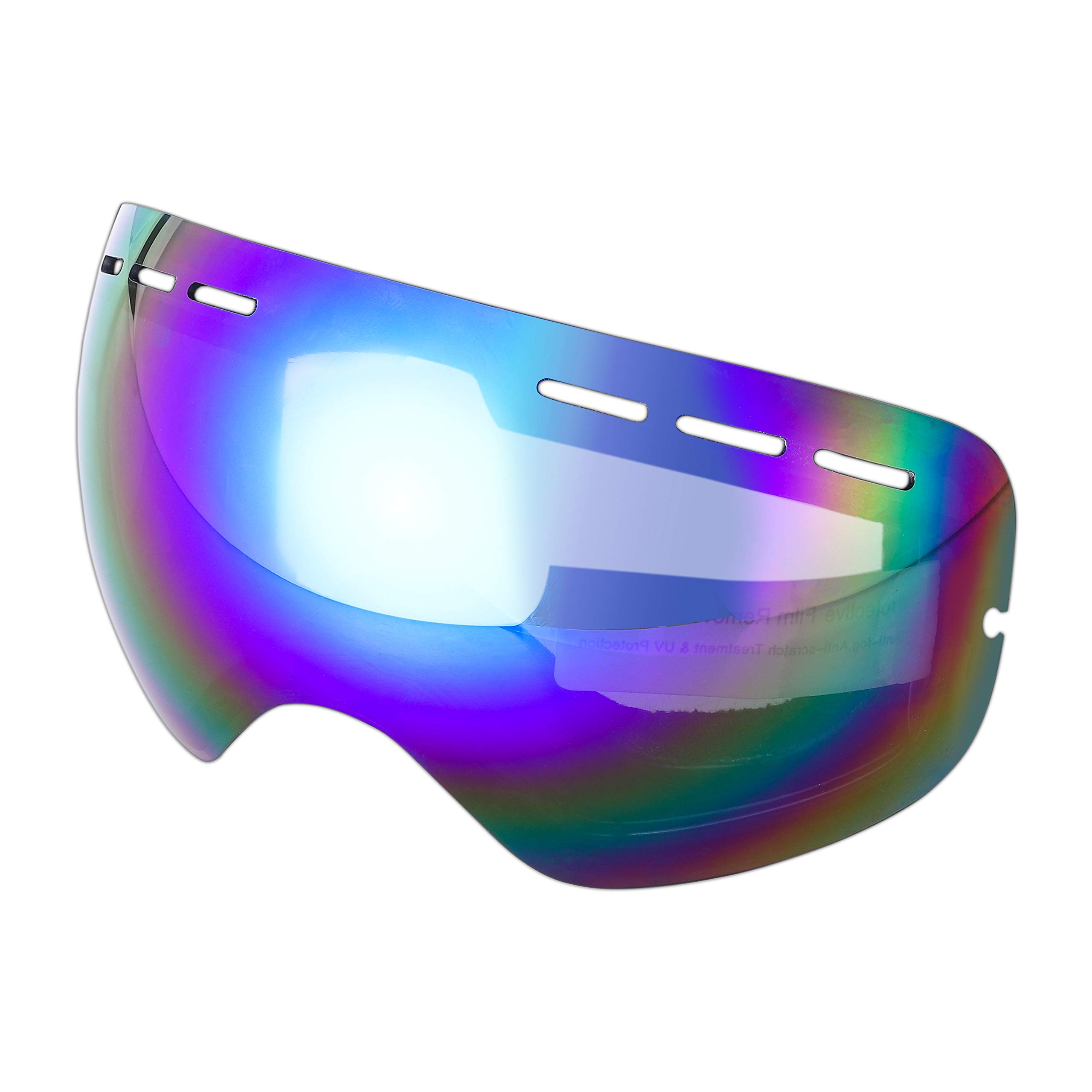 Mira - Ski Goggle Replacement Lens - Anti-Fog, Anti-Wind, UV400 Protection - Blue Lens