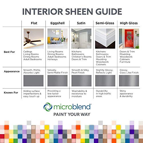 Microblend Interior Paint and Primer - Pink/Roseraie, Satin Sheen, 1 Gallon, Premium Quality, High Hide, Low VOC, Washable, Microblend Violets Family