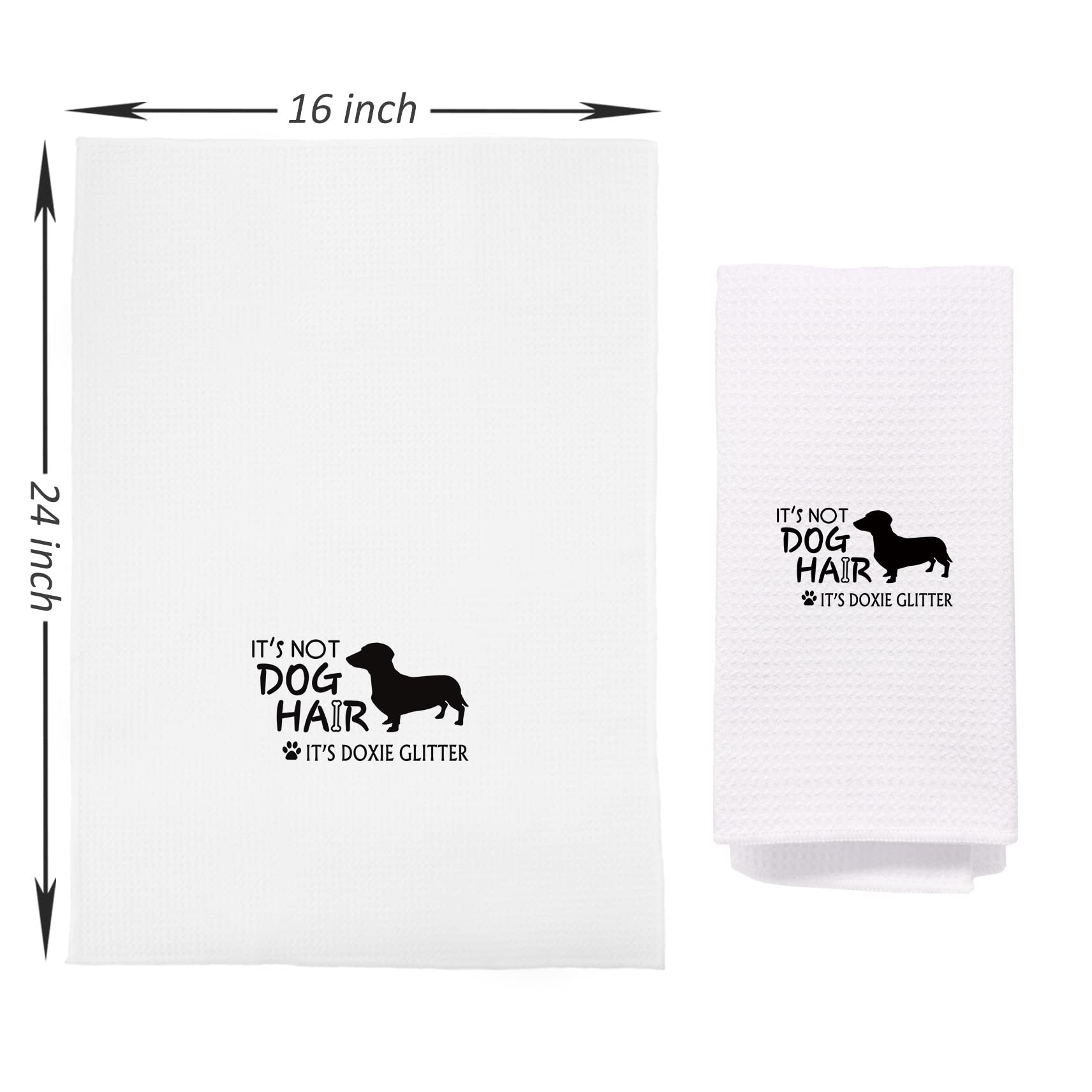 NEGIGA Dachshund Decor,Dachshund Gifts,Dachshund Gifts for Women,Dachshund,Kitchen Towels,Kitchen Towels and Dishcloths Sets,Towels Sets of 4