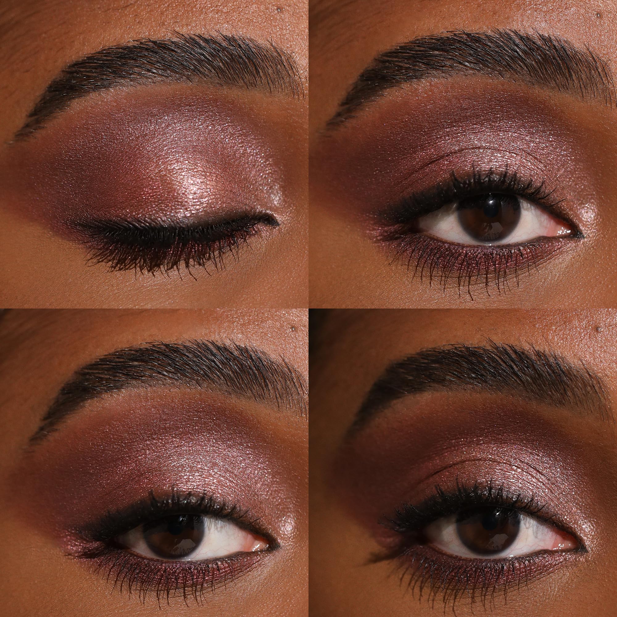 Milani Eyeshadow Primer + Gilded Mini Eyeshadow Palette - The Wine Down + Highly Rated Anti-Gravity Black Mascara with Castor Oil and Molded Hourglass Shaped Brush