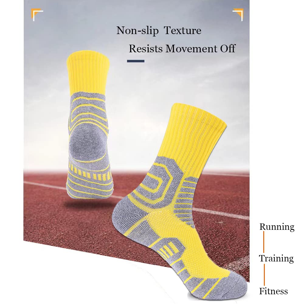 Seiciviy Athletic Socks For Men Compression Socks Ankle Mens Running Workout Size 6-14 Cycling Sports Outdoor Crew Socks