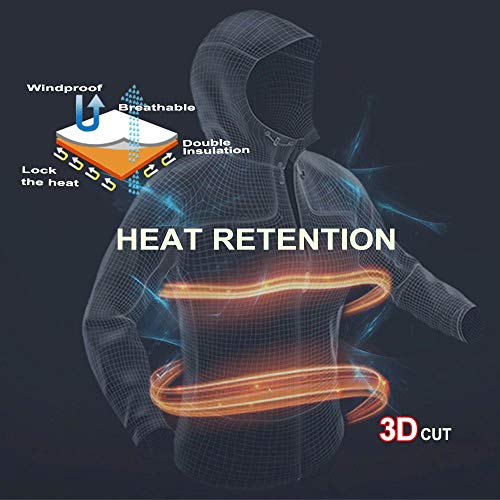 MAGCOMSEN Mens Winter Coats Waterproof Jackets for Men Fleece Jacket Men Warm Ski Jacket Men Snow Jacket Men Snowboarding Jackets Hunting Jackets Raincoats