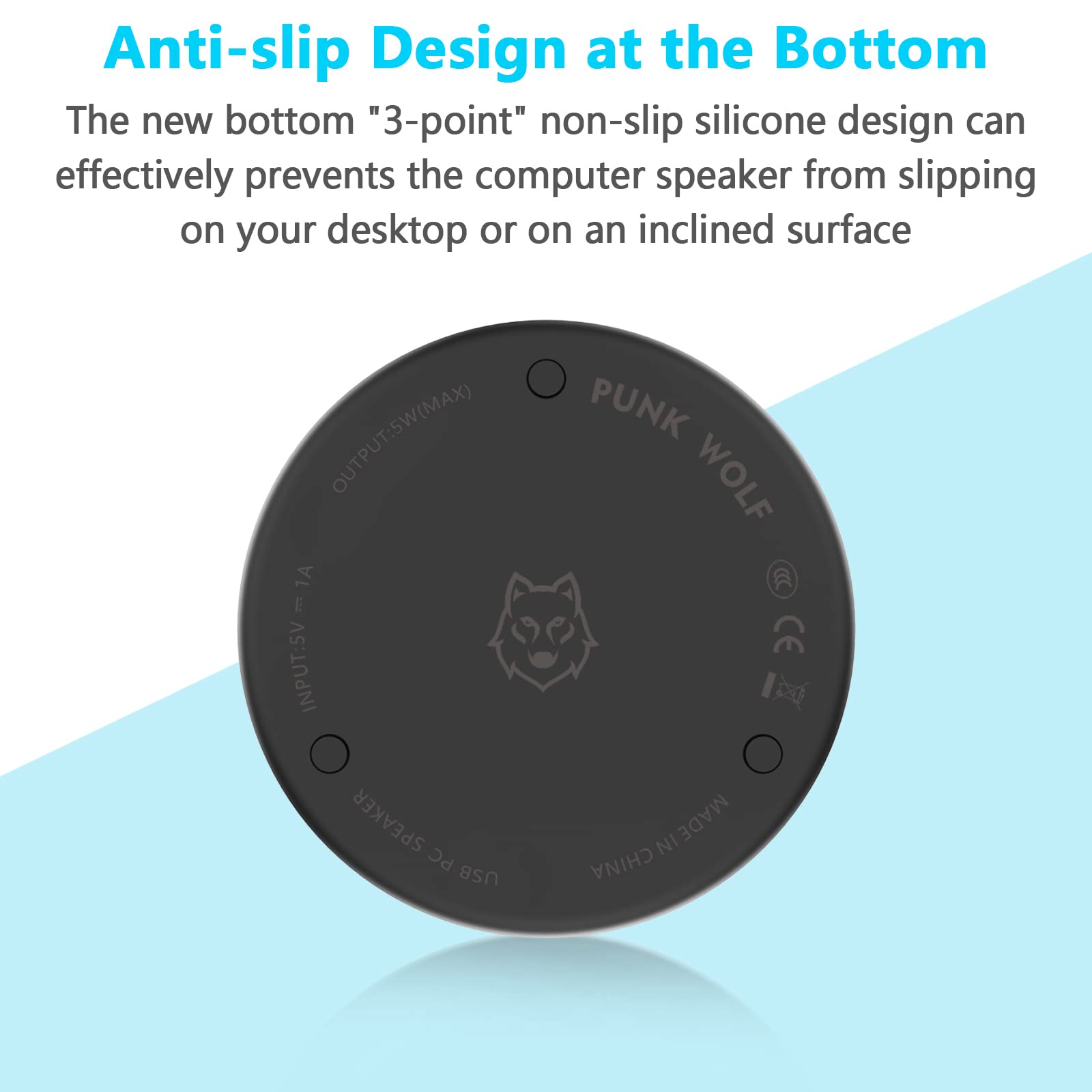 USB Computer Speakers, PC Speaker for Desktop, 360° Omnidirectional Mic Pick Up Voice, 3 Sound Modes, Noise Cancelling Speakers with Microphone for Video Meeting, Skype, Gaming, Zoom, Plug & Play