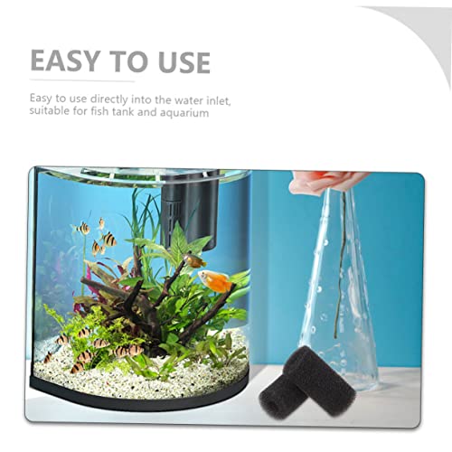 PATKAW 16 Pcs Filter Cotton Stainless Steel Strainer Waterfall Pump Fish Tank Filter Sponge Replacement Fish Tank Filter Cover Aquarium Filter Foam 304 Network Black Fall
