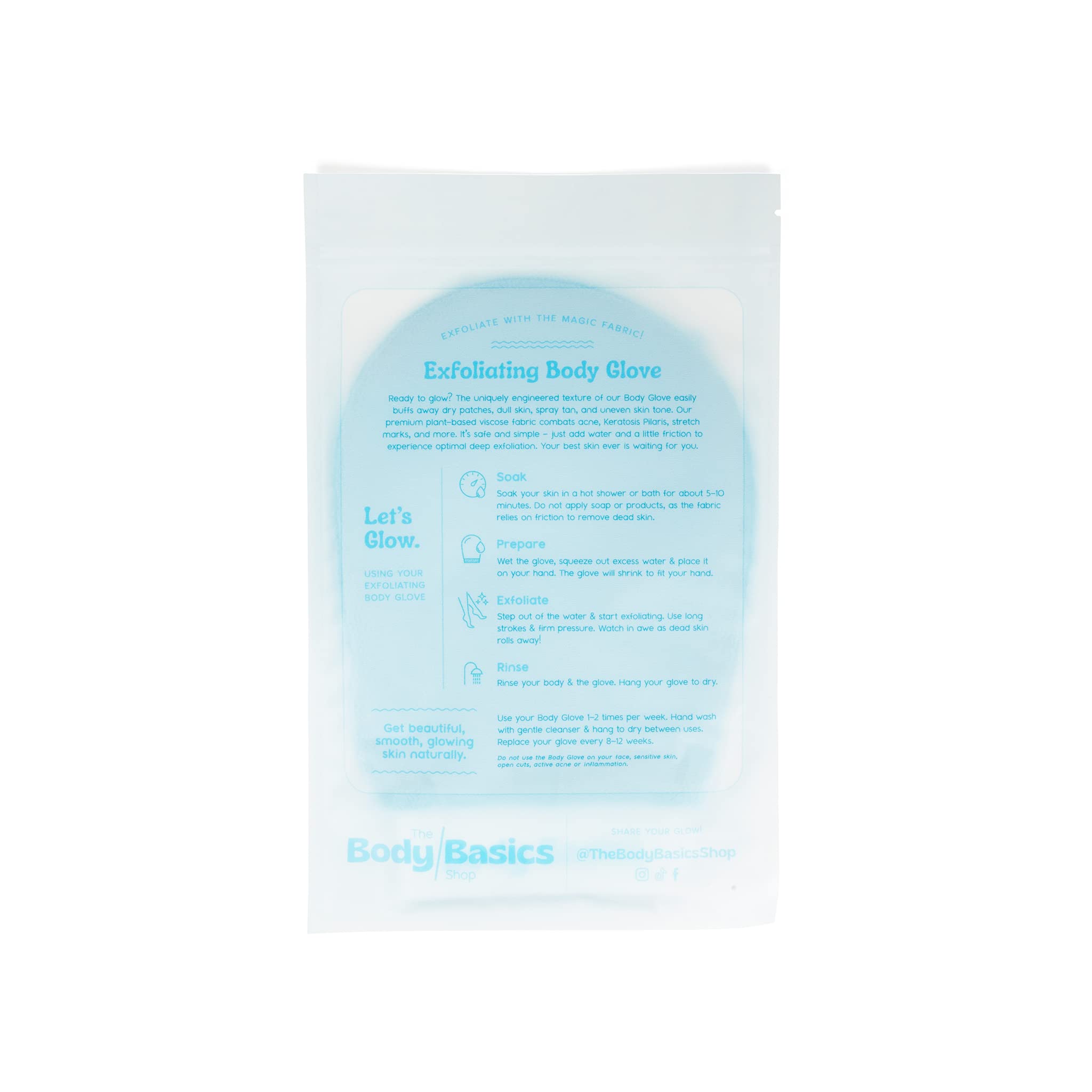 The Body Basics Shop Exfoliating Mitt, Korean Exfoliating Mitt, Body Glove, Shower Glove