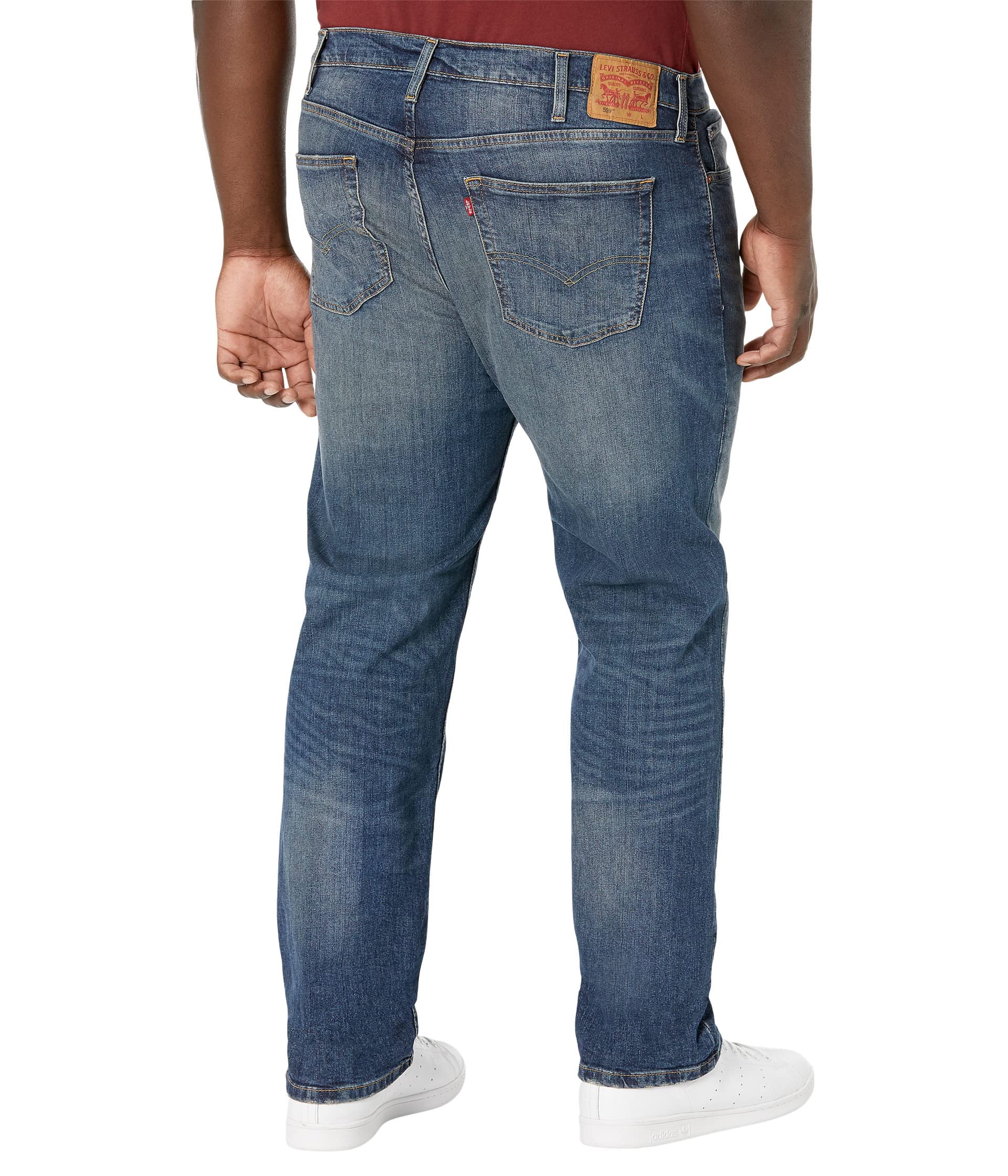 Levi's Men's 559 Relaxed Straight Jeans (Also Available in Big & Tall), Medium Stonewash, 40W x 32L