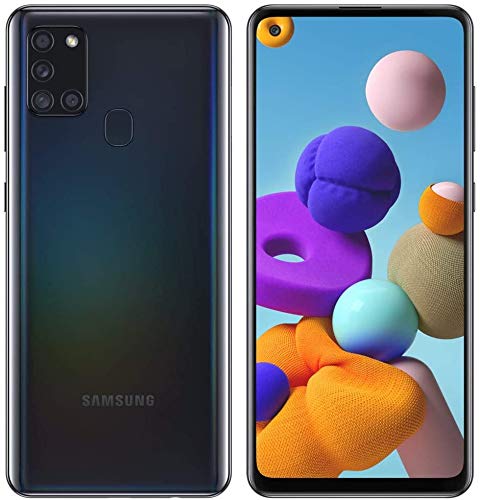 SAMSUNG Galaxy A21S SM-A217M/DS 4G LTE 32GB + 3GB Ram LTE USA w/Four Cameras (48+8+2+2mp) Android International Version (GSM Only, Not CDMA) (Black)