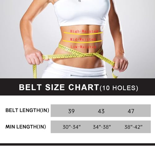 maikun Womens Yellow Belt, Leather Belts Removable Letter M Plate Buckle Waist Belt 1.18" Width, Waist Size 30-34''