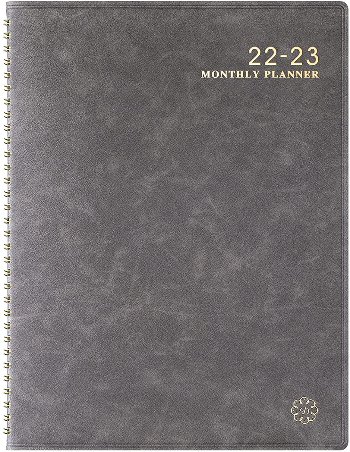 Monthly Planner 2022-2023 - 2022 Monthly Planner, Jan. 2022 - Jun. 2023, 9" x 11" Planner 2022 with Monthly Tabs, 2022 Monthly Planner with Leather Soft Cover, Twin-Wire Binding, Inner Pocket